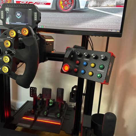 Button Box Sim Racing Console 22 Funzioni Leva Ignizione E Start Luminosi 12 Pulsanti 4