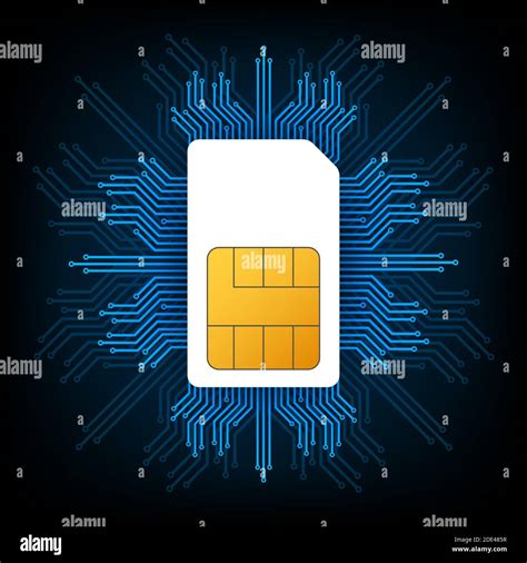 Mobile Cellular Phone Sim Card Chip Vector Stock Illustration Stock Vector Image And Art Alamy