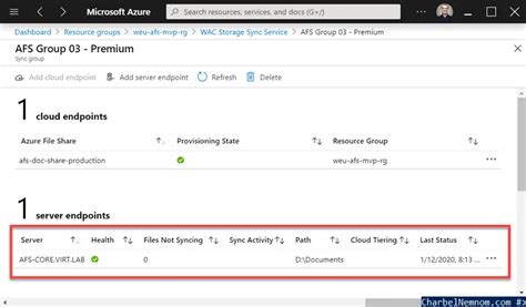 how to convert azure file sync from standard file share to premium file