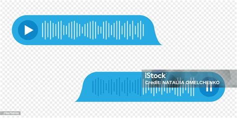 음성 메시지 풍선 사운드 웨이브 아이콘 오디오 채팅 또는 메신저 인터페이스 Brand Name Smart Phone에 대한 스톡