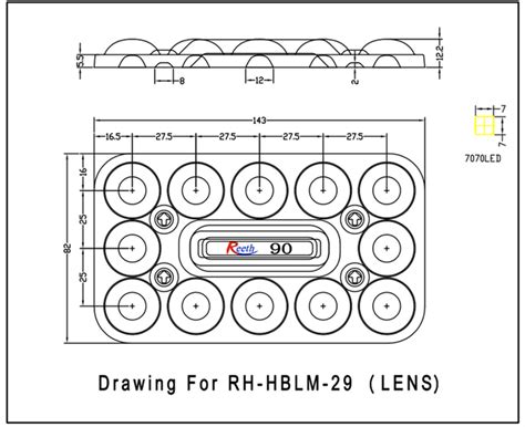 Clear Glass High Power Led Lens Array 12 Leds For Smd Led High Bay Light Suppliers And