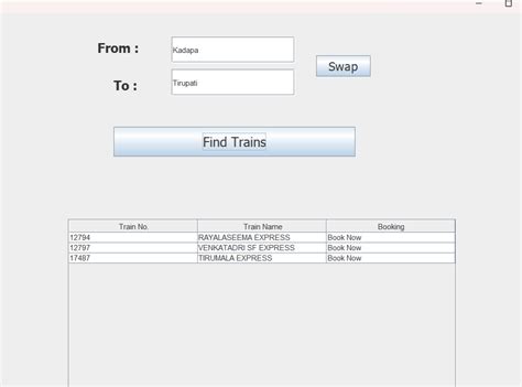 Online Ticket Reservation System Using Java Swings Sairakesh31