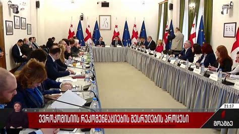 ევროკავშირის რეკომენდაციების შესრულების პროცესი Youtube