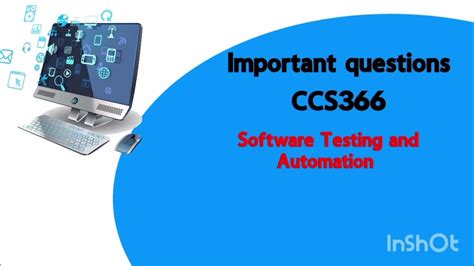 Ccs366 Software Testing And Automation Important Questions Youtube