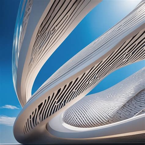 Premium Ai Image Curve Roof Parametric Architecture Design Architecture Futuristic Art