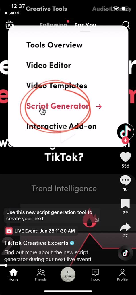 TikTok Script Generator Metricool