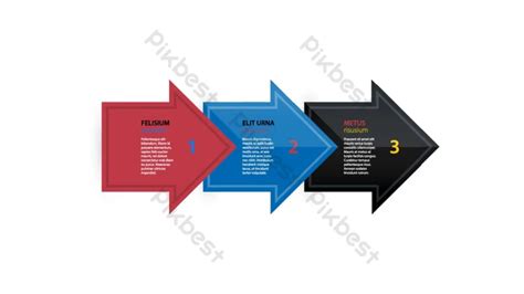 Arrow Direction Color Chart PPT Element PowerPoint PPTX Template Free Download Pikbest