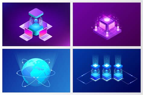 Premium Vector Isometric Quantum Computing Or Supercomputing A Quantum Computer Is A Device
