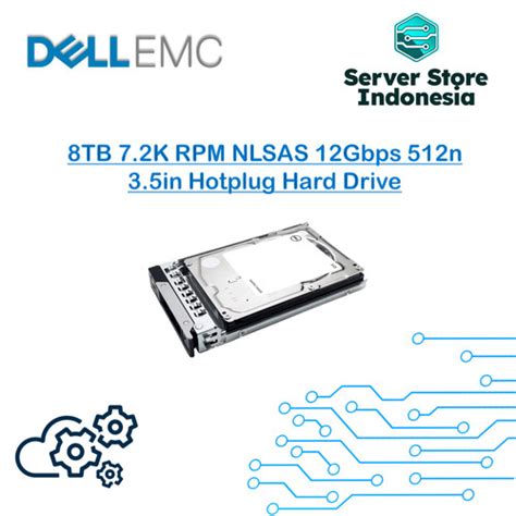 Jual Harrdisk Server Dell 8tb 72k Rpm Nlsas 12gbps 512n Jakarta