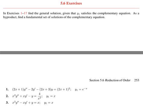 solved 5 6 exercises in exercises 1 17 find the general