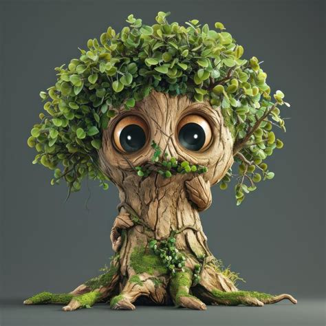 Premium Photo Tree Character Premium Photo Tree Character