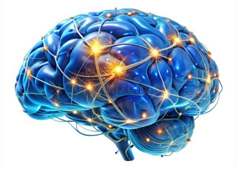 Detailed 3d Model Of The Human Brain Exploring Neural Pathways And