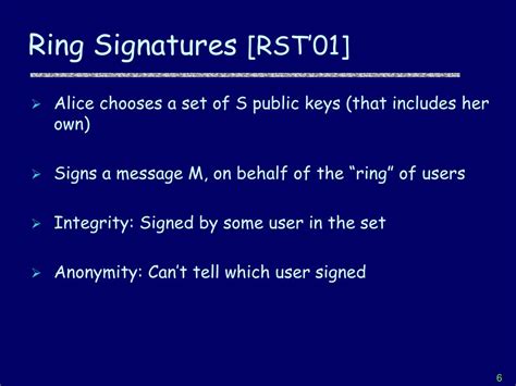Ppt Efficient Ring Signatures Without Random Oracles Powerpoint