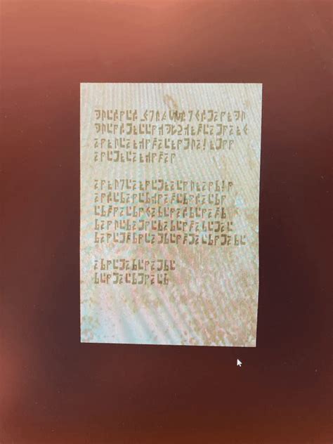 is this message in stray game a genuine language r codes
