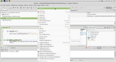 depurando código pyqgis con eclipse en debian el blog de josé guerrero