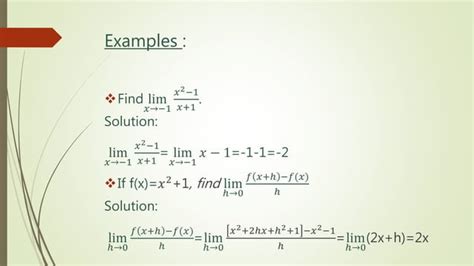 Limits And Its Theorem In Calculus Pptx