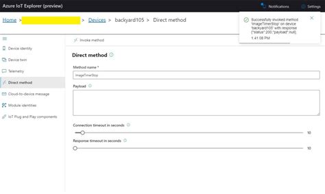 smartish edge camera azure iot direct methods devmobile s blog