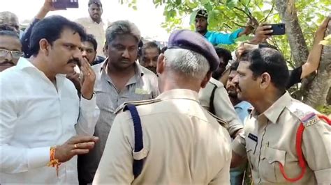 టీడీపీ నేతపై ఎస్సై అత్యుత్సాహం ఎస్పీకి ఫిర్యాదు Parchuri Mla Eluri