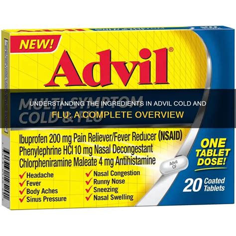 Understanding The Ingredients In Advil Cold And Flu A Complete