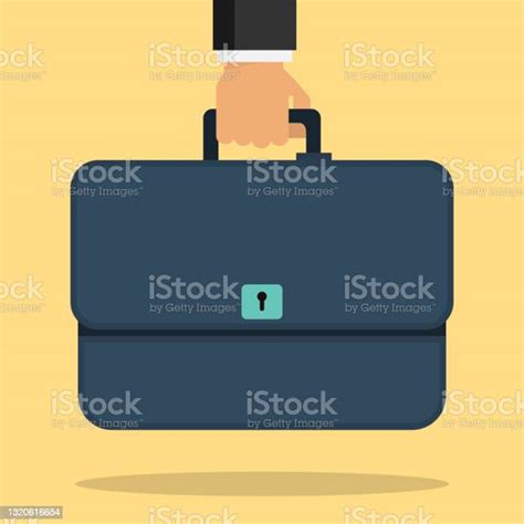 서류 가방 남자의 손에 비즈니스 서류 가방 벡터 만화 일러스트레이션 벡터 작품집에 대한 스톡 벡터 아트 및 기타 이미지 작품집 창의력 가방 Istock
