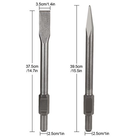 4 Packs Jack Hammer Drill Bit Set 16 Inch Demolition
