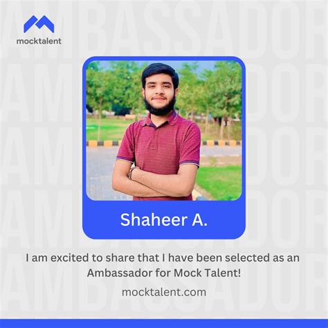 Shaheer Amjad On Linkedin Thrilled To Share That I Have Been Selected