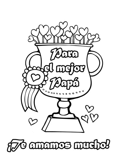 Feliz Día Del Padre Para Colorear Imagenes De Amor Bonitas
