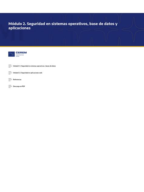 módulo 2 seguridad en sistemas operativos base de datos y