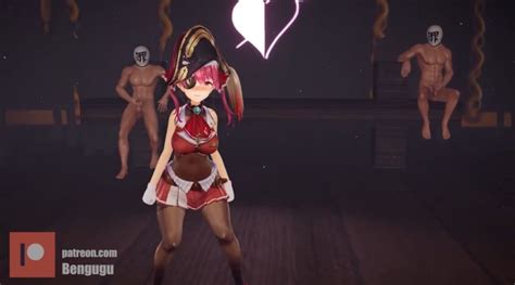 Virtual Youtuber Houshou Marine Shares Her Booty In Ero Mmd Animation Sankaku Complex