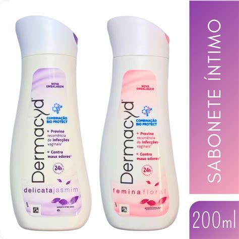 Sabonete Intimo Feminino Dermacyd Liquido Kit Fragrâncias Femina E Delicata 200ml Shopee Brasil