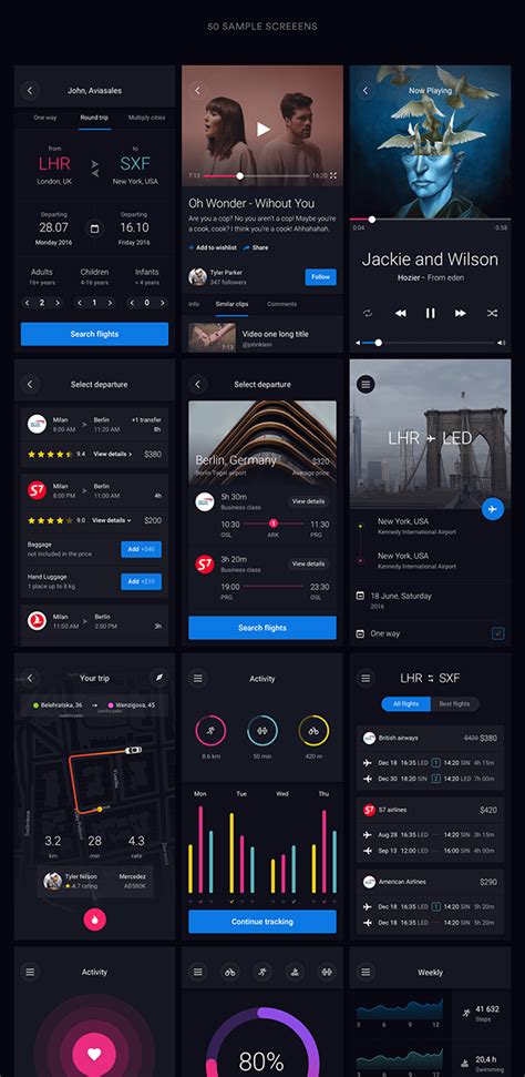 Pin Ui Kit Free Templates Inside Behance