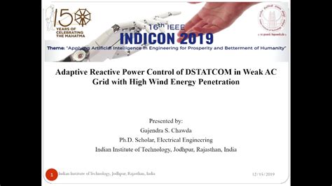 Adaptive Reactive Power Control Of Dstatcom In Weak Ac Grid With High