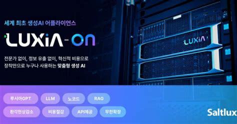 데이터 유출 방지 …솔트룩스 ai 서비스 루시아 온 공개