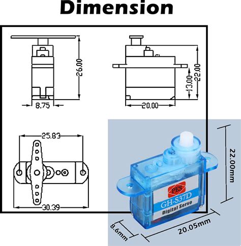 Mini Super Light 3 7g Digital Servo GH S37D For Control Aircraft Flight Direction Rc Plane