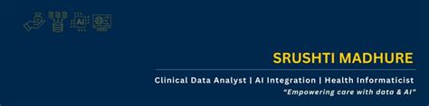 Srushti Madhure Clinical Data Analyst Ai In Healthcare Sql Excel Power Bi Process