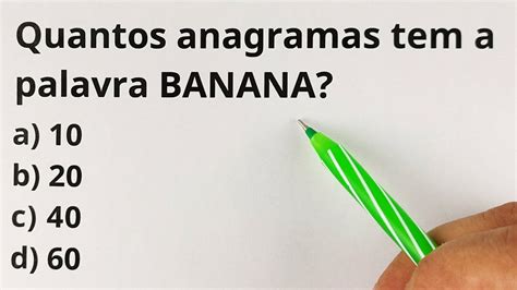 🔥 MatemÁtica BÁsica Veja Como Resolver Anagramas Youtube
