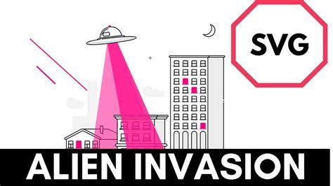 Html Svg Animation Of Alien Invasion Only Html And Css Youtube