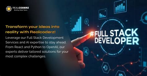 Realcoderz On Linkedin Realcoderz Fullstackdevelopment Aiexpertise