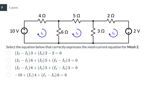 Solved Select The Equation Below That Correctly Expresses