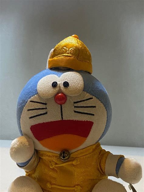 Doraemon Gold Chinese Costume Plush Toy Hobbies And Toys Toys And Games On Carousell