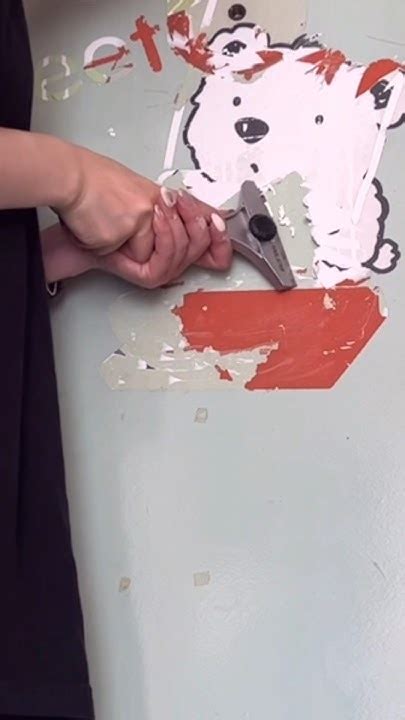 현관문 시트지 스티커 제거 Youtube