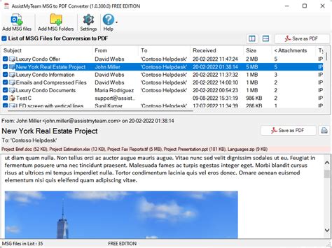 MSG To PDF Converter Save MSG Emails To PDFs