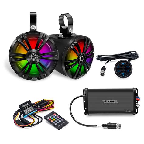 R6 P Complete IPX6 Waterproof 600 Watts Pair Speaker Audio System Super Loud 6 5 Speaker Pods