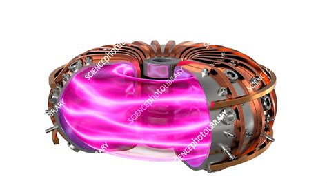 Toroidal Fusion Reactor Cutaway Animation Stock Video Clip K011