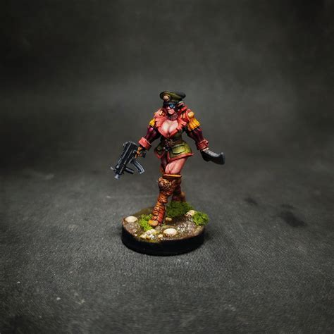 3d Printable Commissar Pinup By Across The Realms