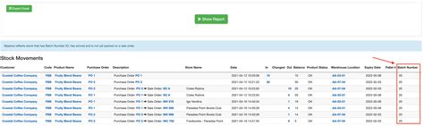 Stock Recall Process Batch Recall