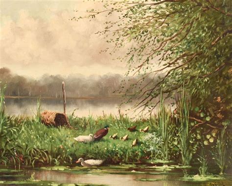 Arnout Van Gilst 1898 1982 Eendjes Aan De Waterkant Catawiki