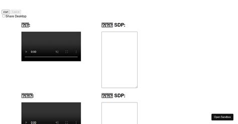 webrtc chat demo codesandbox
