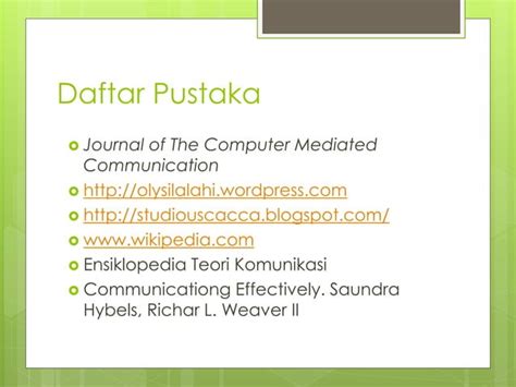 Computer Mediated Communication Theory Pptx