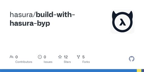 GitHub Hasura Build With Hasura Byp